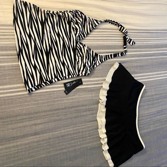 Apt. 9 | Swim | Nwt Zebra Print 2piece Apt 9 Bathing Suit | Poshmark